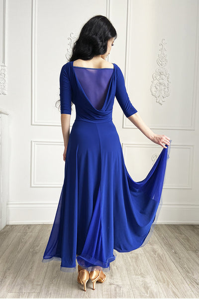 "Anastasia" Blue Ballroom Dress – DanceLuxe Boutique
